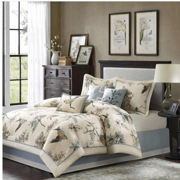 Madison Park | Bedding | Pierce 7piece Khaki Cotton California King ...